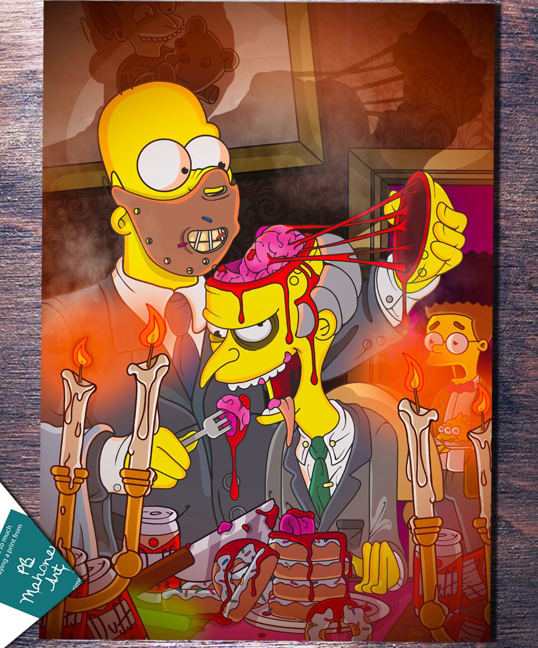 Hannibal Simpsons Style Art Print Limited Edition Signed by - Etsy UK