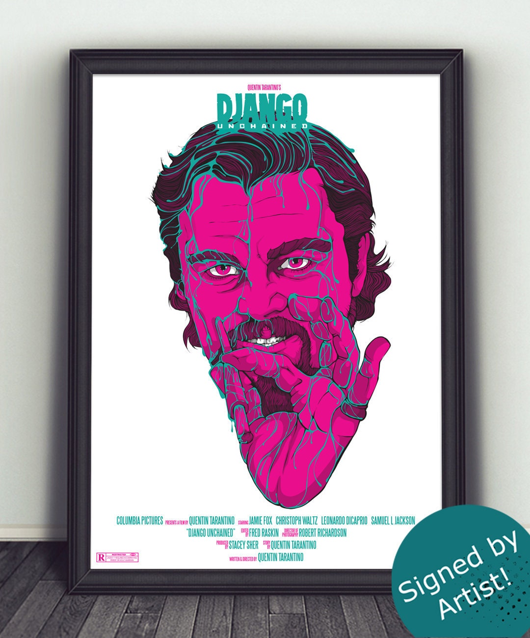 Django Unchained Calvin J. Candie Art Print Limited Edition - Etsy