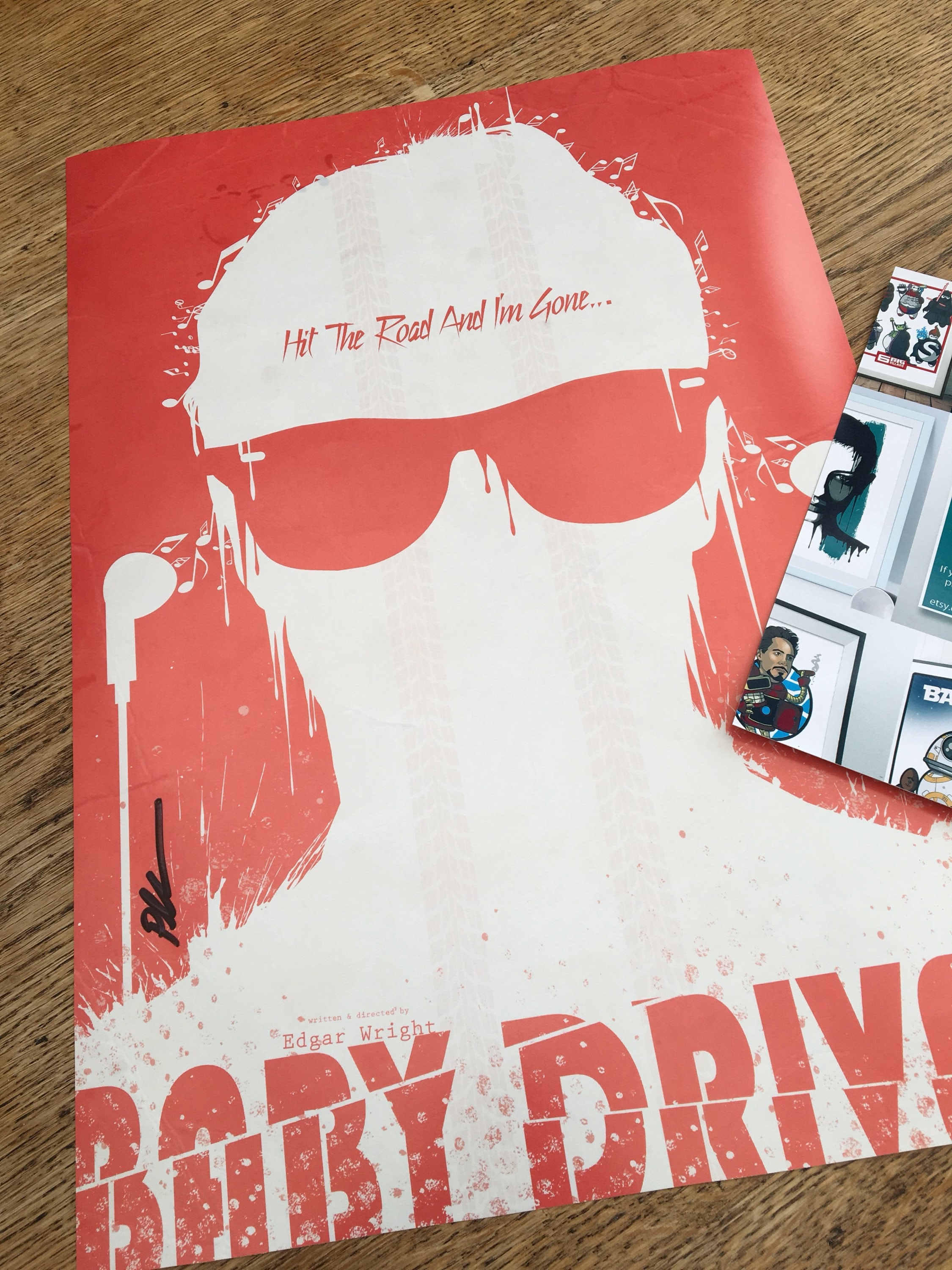 Baby Driver Art Print Limited Edition Signed by Artist - Etsy UK