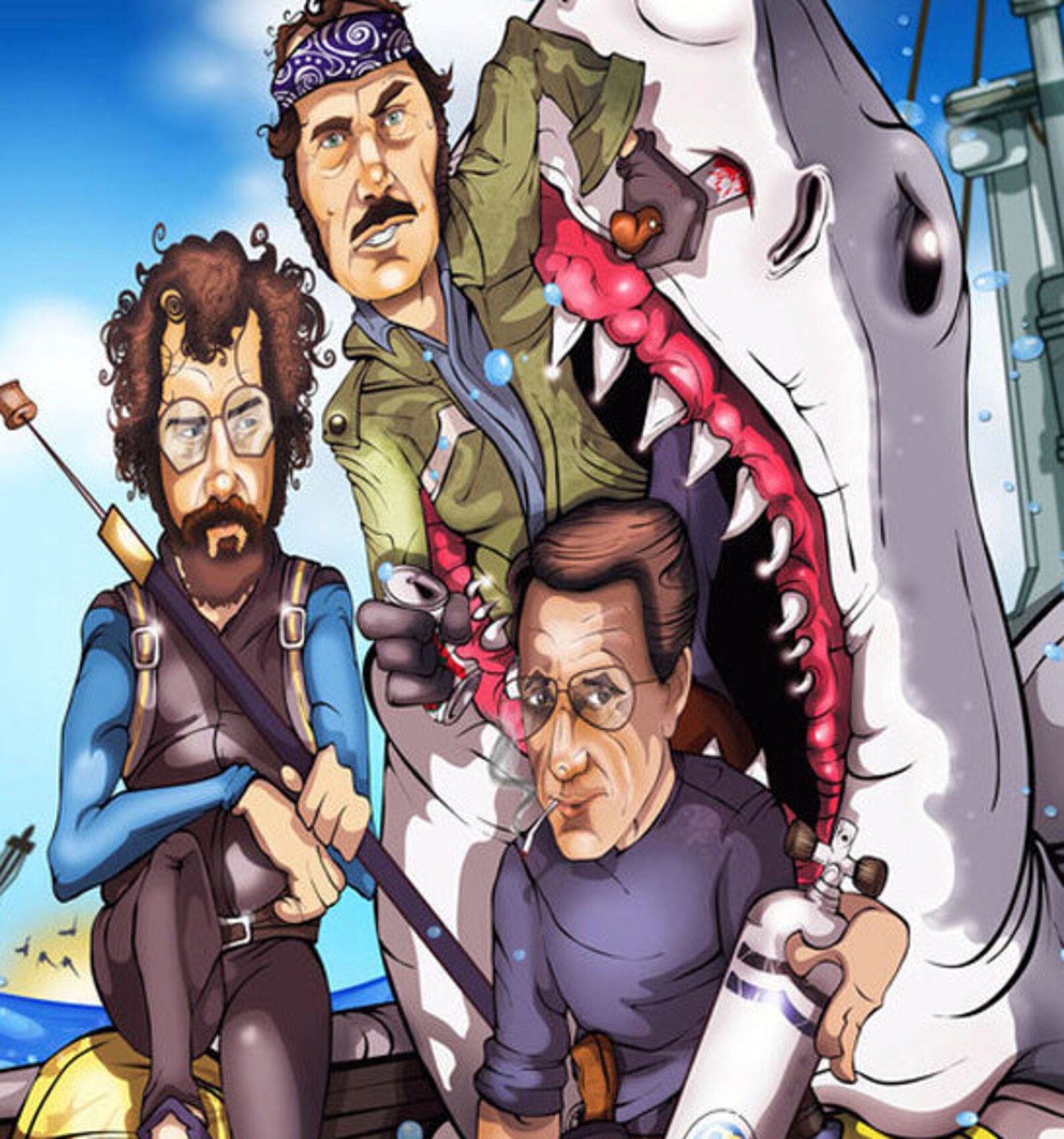 JAWS Poster Limited Edition Signed by Artist - Etsy UK