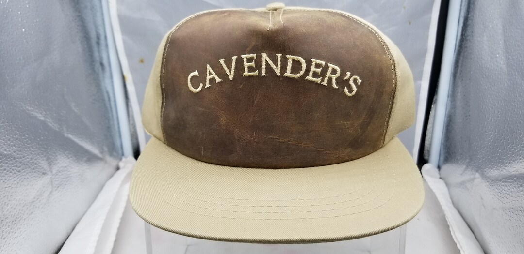 CAVENDER'S CAP Adult Size Tan Snapback With Genuine Brown - Etsy UK