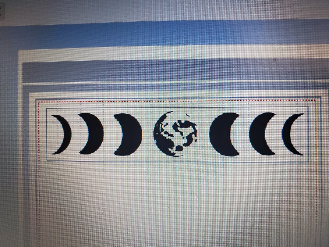 SVG Moon Phases Digital File for Cricut, Silhouette, Brother Cutters ...