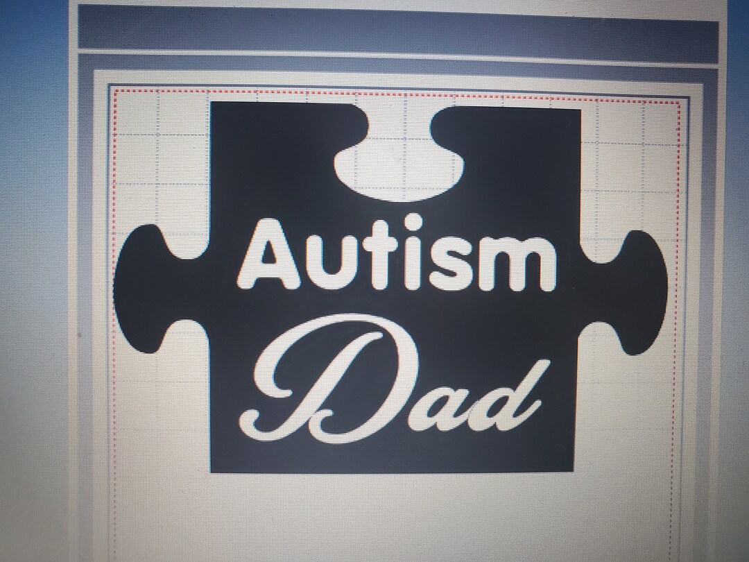 Create Autism Dad Vinyl Stickers With Our SVG File - Compatible With ...