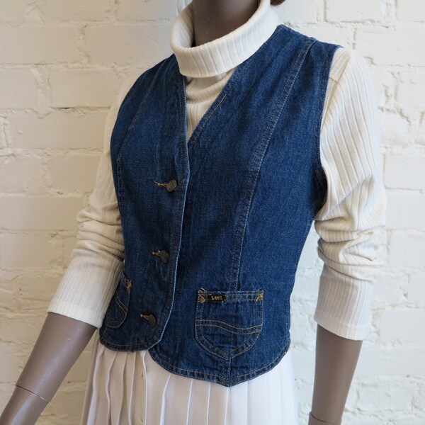 Denim Vest - Etsy