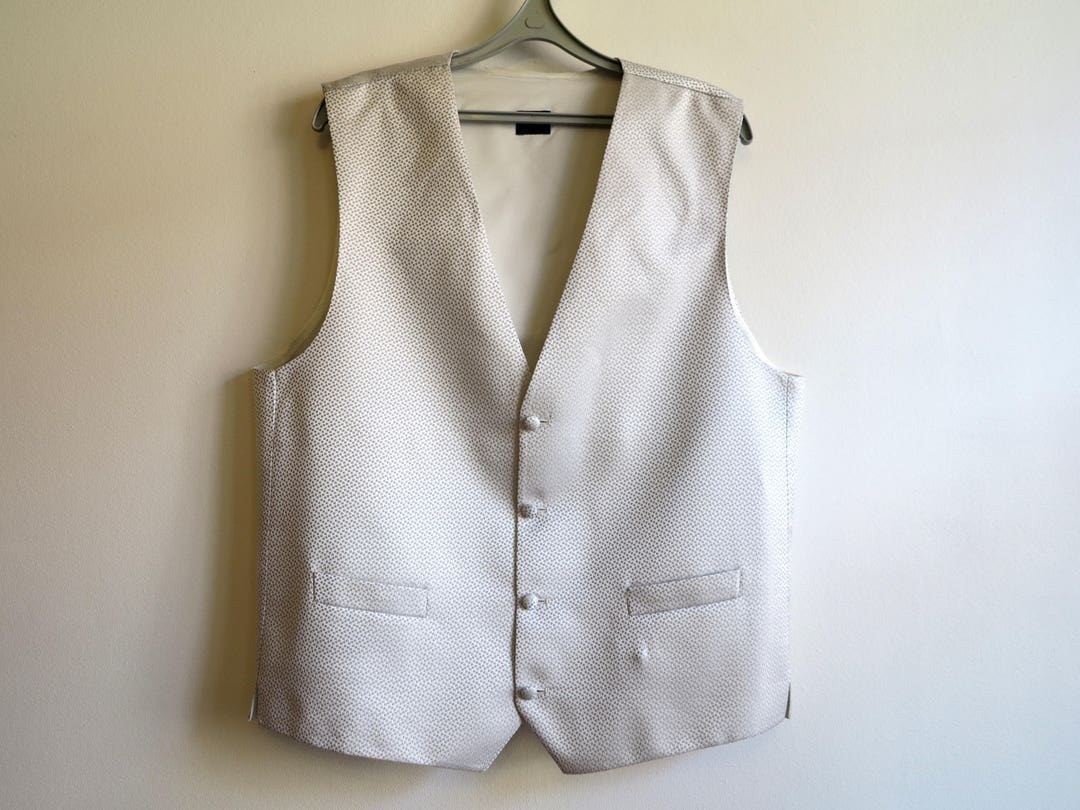 Silver Mens Vest Gentlemen's Vest Formal Waistcoat Edwardian Victorian ...