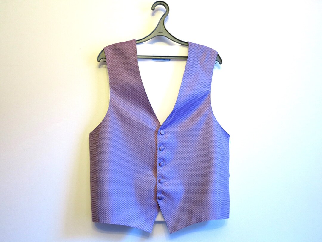 Purple Mens Vest Gentlemen's Vest Formal Waistcoat Edwardian Victorian ...