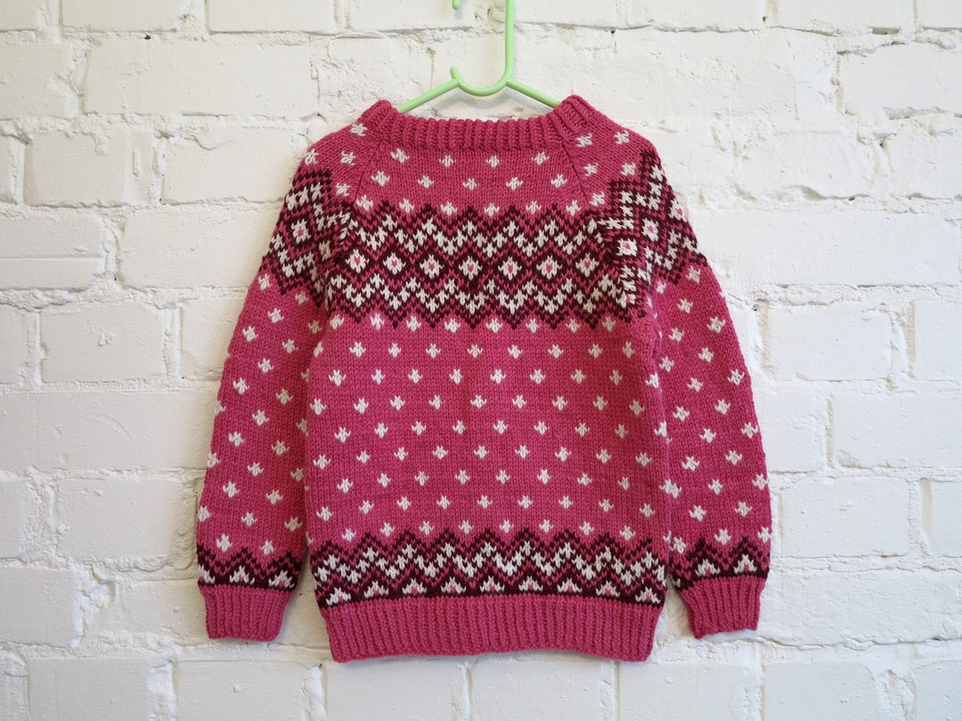 Hand Knitted Kids Sweater Knitted Girls Sweater Knitwear for - Etsy