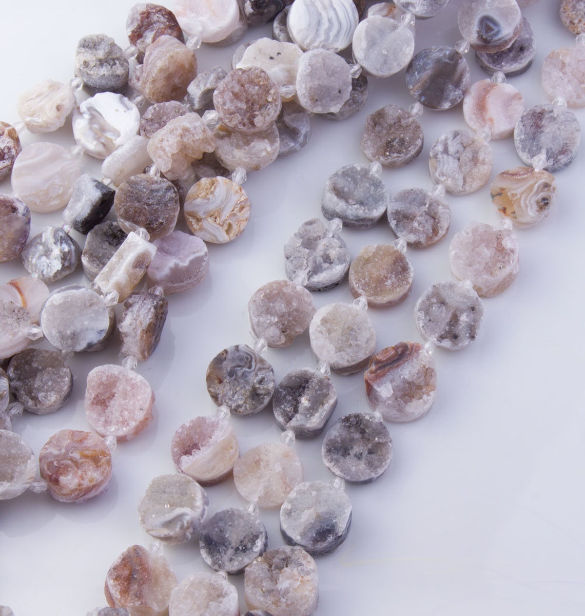 Natural Druzy Quartz Gemstones Semi Precious Gemstones Agate | Etsy