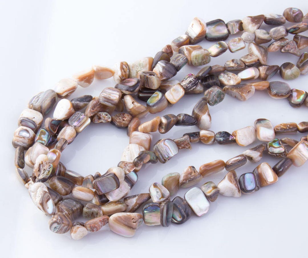Abalone Shell Beads, Irregular Freeform Nuggets, Organic Beads & Shape ...