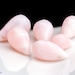 16 - 19mm 5pc PINK PERUVIAN OPAL Teardrop Beads, Top Drilled, Round ...