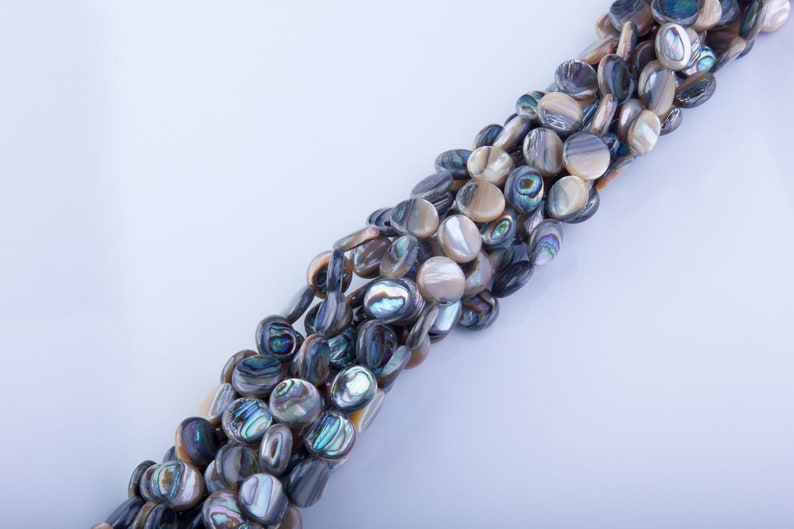 Abalone Round Shell Beads Genuine Shells Natural Shape High | Etsy