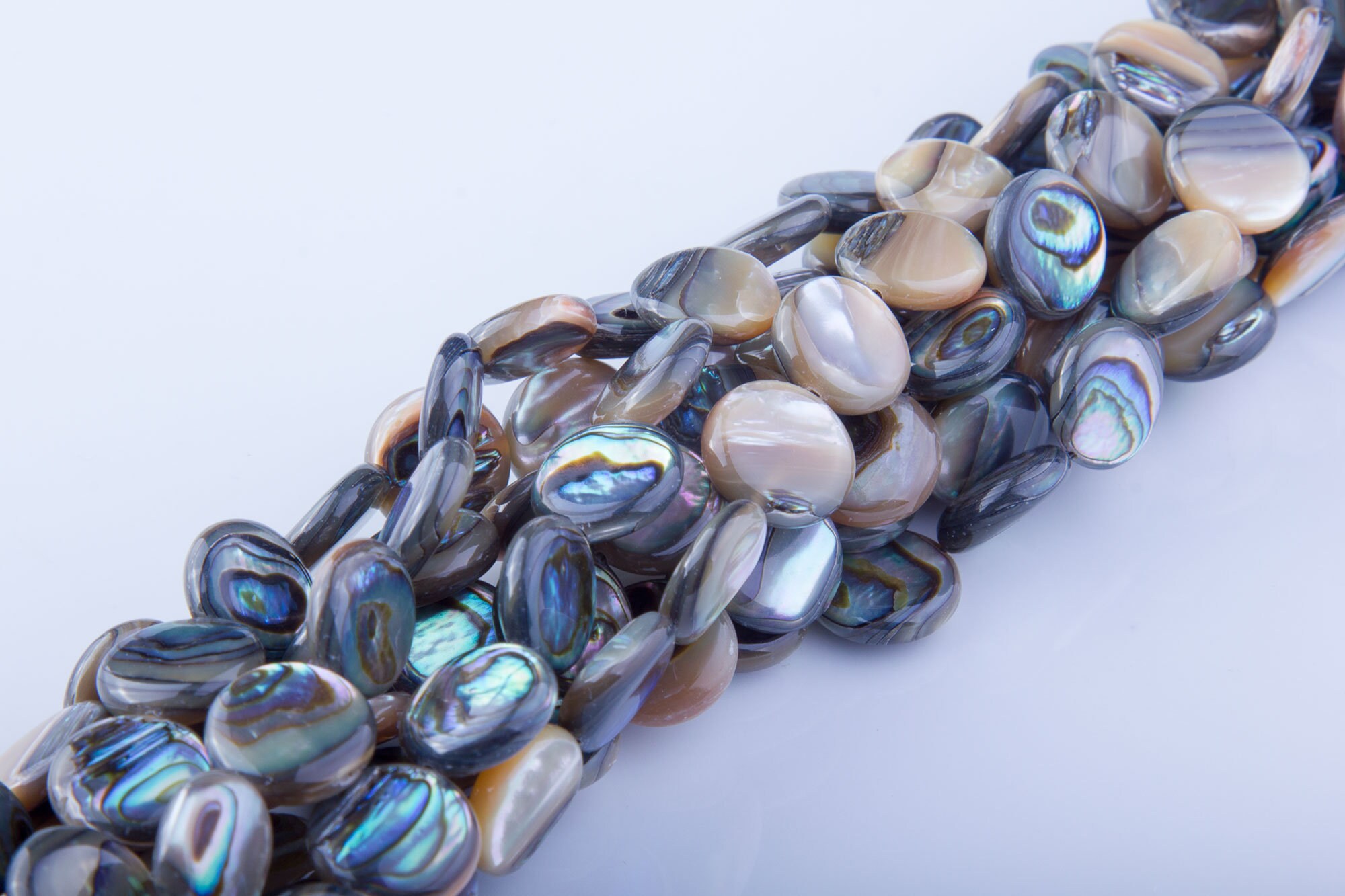 Abalone Round Shell Beads, Genuine Shells, Natural Shape, High Luster ...