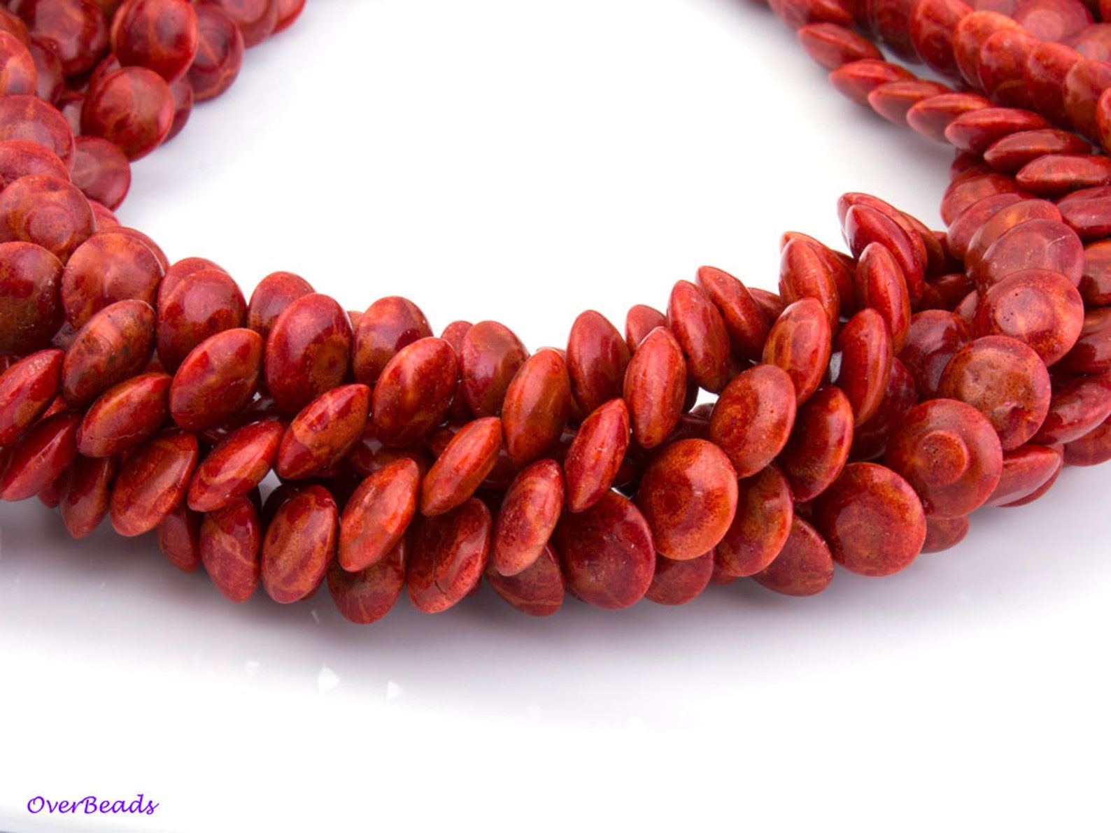 12mm Dyed RED SPONGE CORAL Flat Round Disc Coin Beads - Etsy