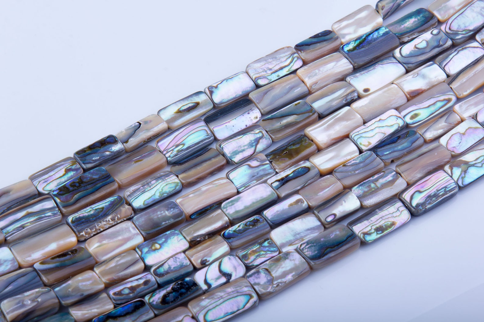 Abalone Rectangular Shell Beads Organic Beads Natural Shell | Etsy