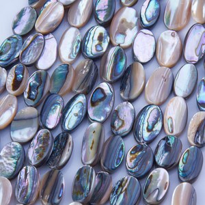 Abalone Shell Beads, Freeform Nuggets, Organic Beads, Natural Shape ...