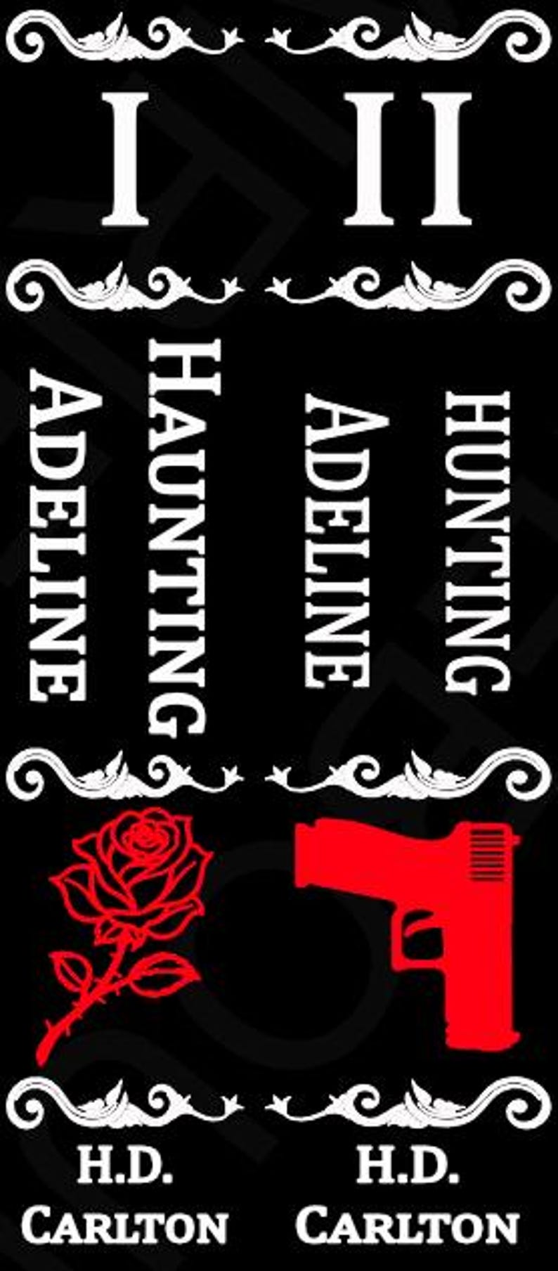 Haunting and Hunting Adeline Cover Designs SVG Files, Vinyl Book Cover ...