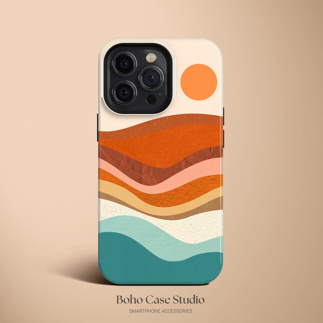 Retro Sun Landscape iPhone 14 Pro Case iPhone 13 Pro Max TOUGH Case ...