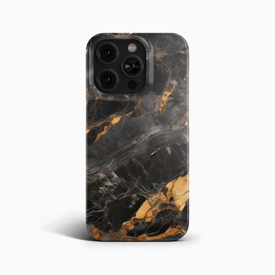 IPhone 15 Pro Max Case Black Gold Marble iPhone 14 Case - Etsy