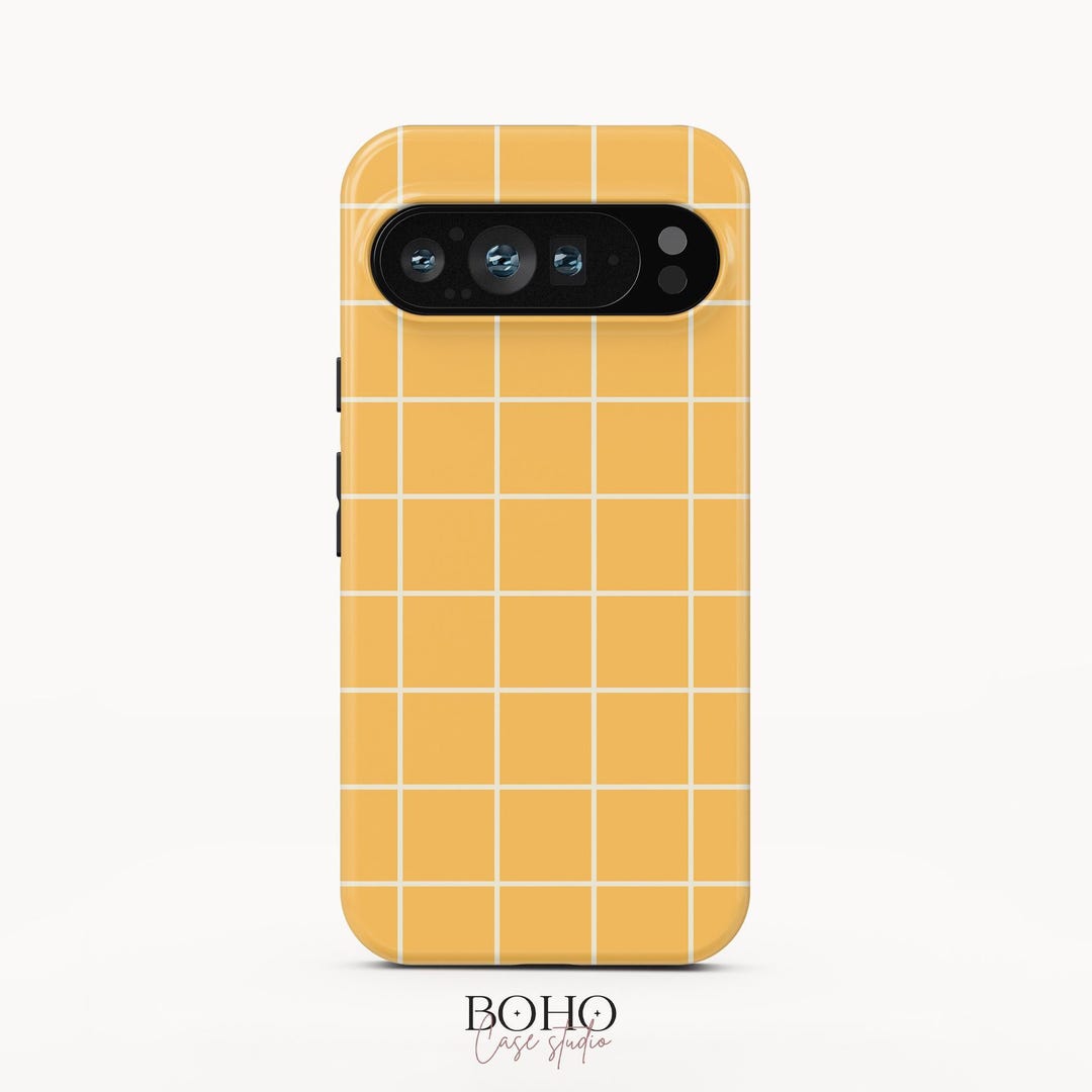 Yellow Checkers Phone Case for Google Pixel 9 Pro XL 8a 8 Pro 7a 7 Pro ...