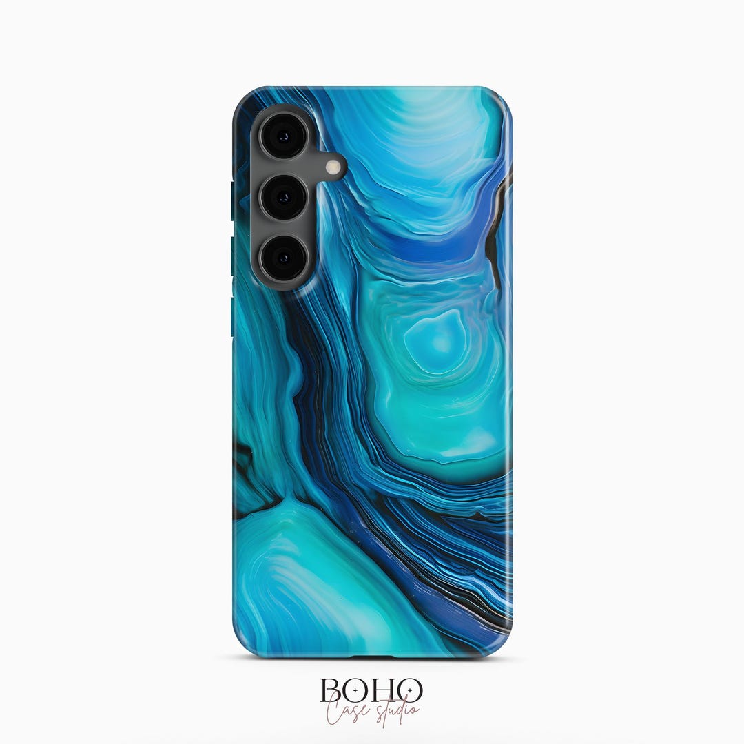 Blue Marble Phone Case for Samsung Galaxy S25 S24 S23 S22 Plus Ultra ...