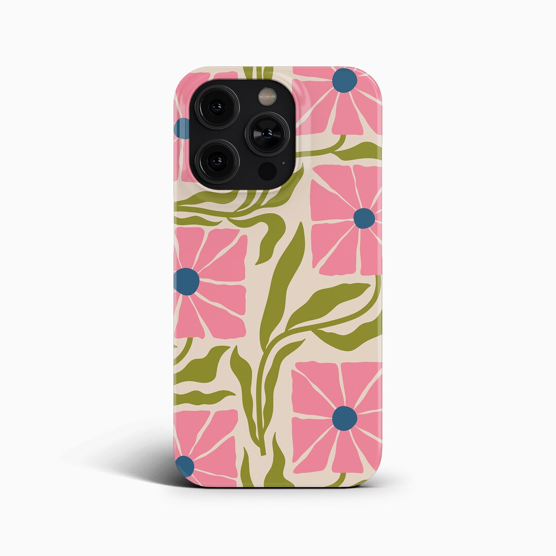 IPhone Case Pink Flowers for iPhone 15 Pro Case Samsung - Etsy