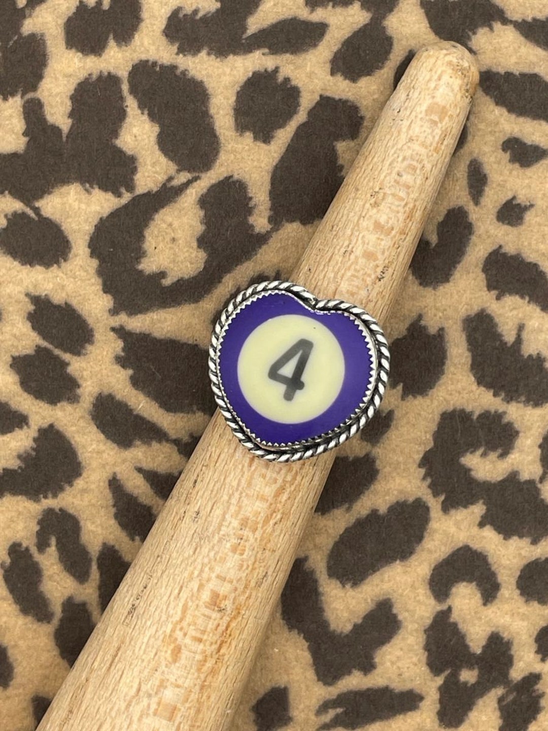 Saul-vintage Billiard Ball #4 Ring - Etsy