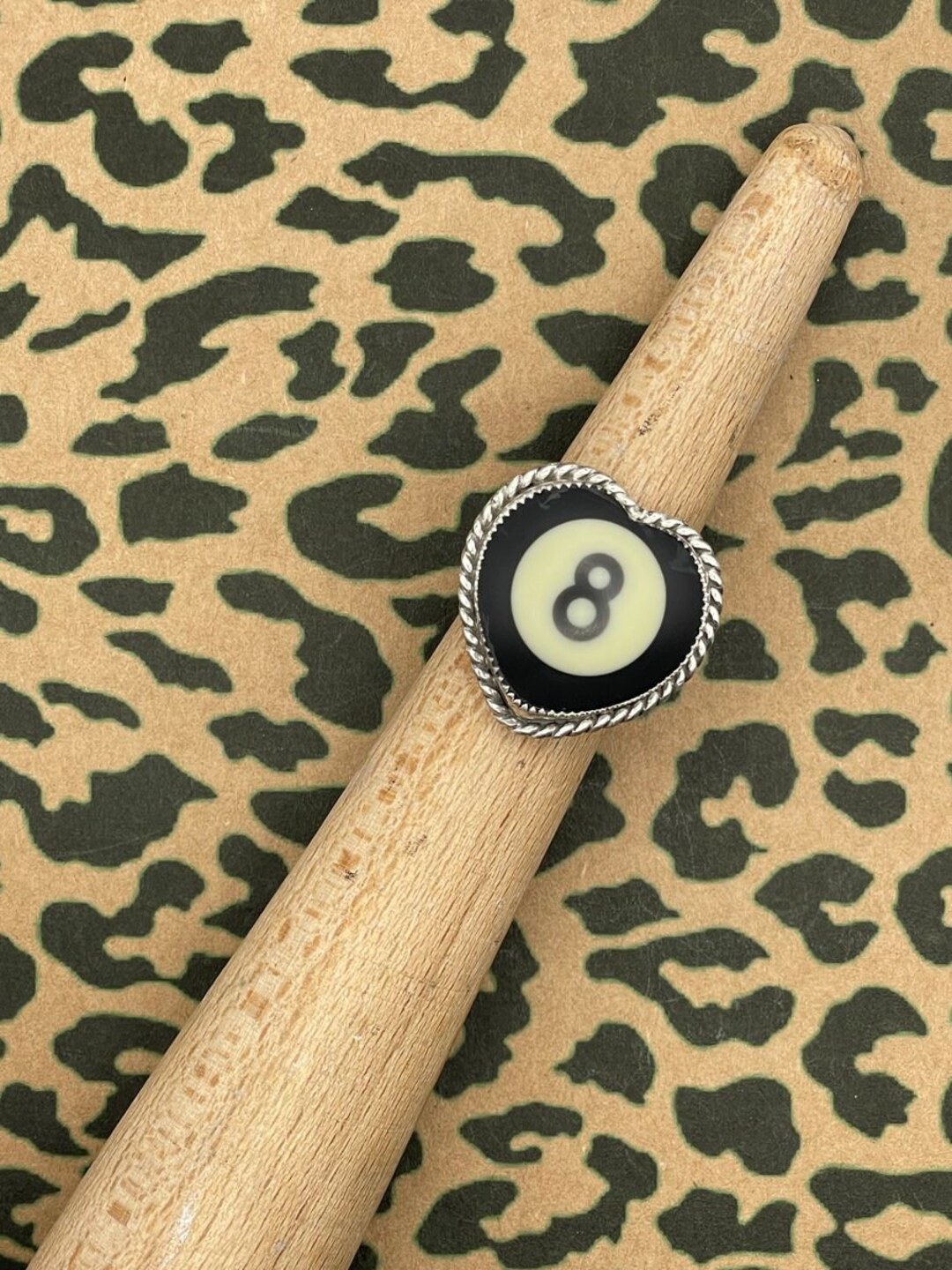 Stephani-billiard 8-ball Heart Ring - Etsy