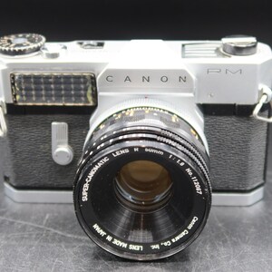 Canon Canonflex RM Vintage SLR Camera With Super Canomatic Lens, Very ...