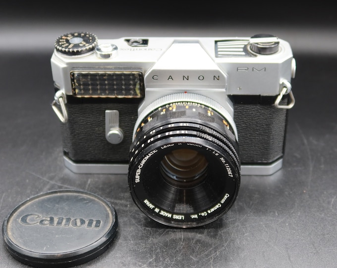 Canon Canonflex RM Vintage SLR Camera With Super Canomatic Lens, Very ...