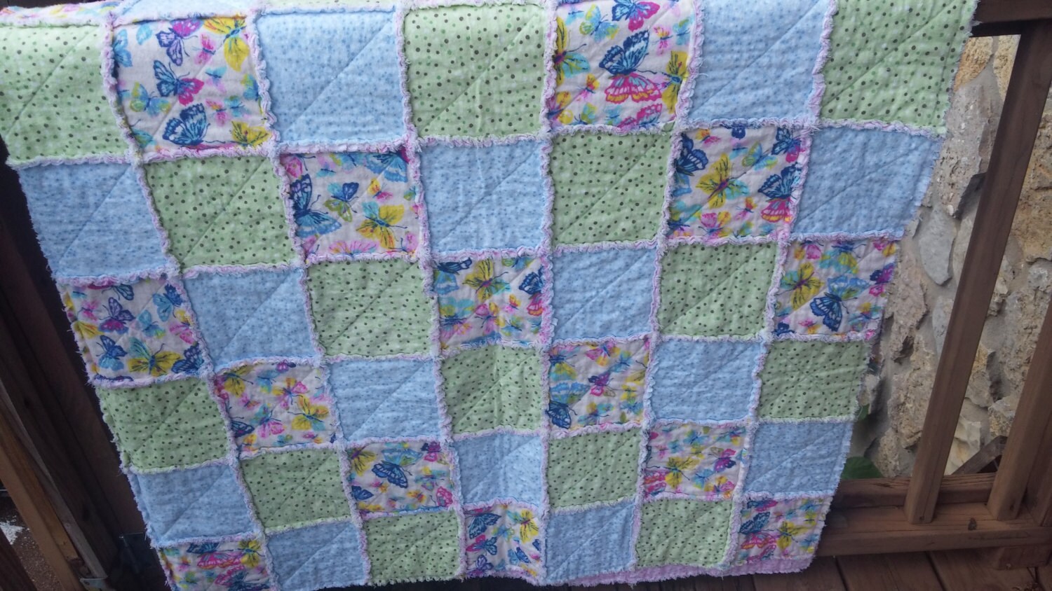 Twin Flannel Rag Quilt - Etsy