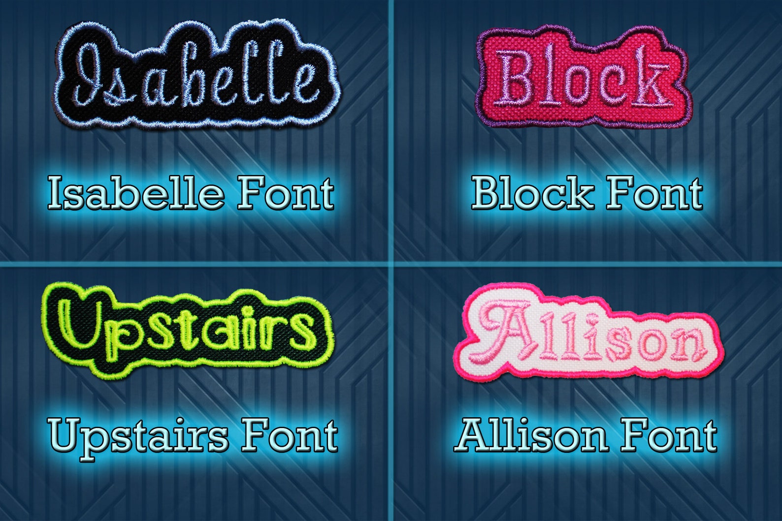 Custom Embroidered Patch Personalized Name or Text Iron On/sew - Etsy