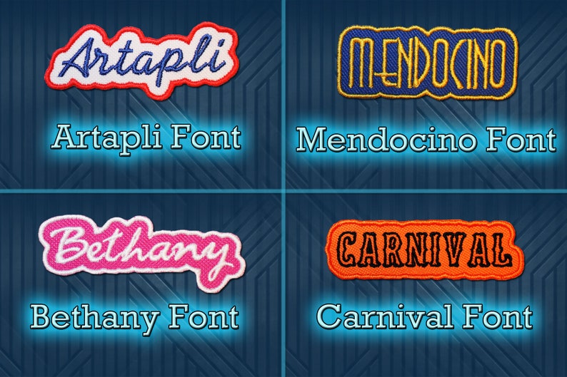 Custom Embroidered Patch Personalized Name or Text Iron On/sew - Etsy