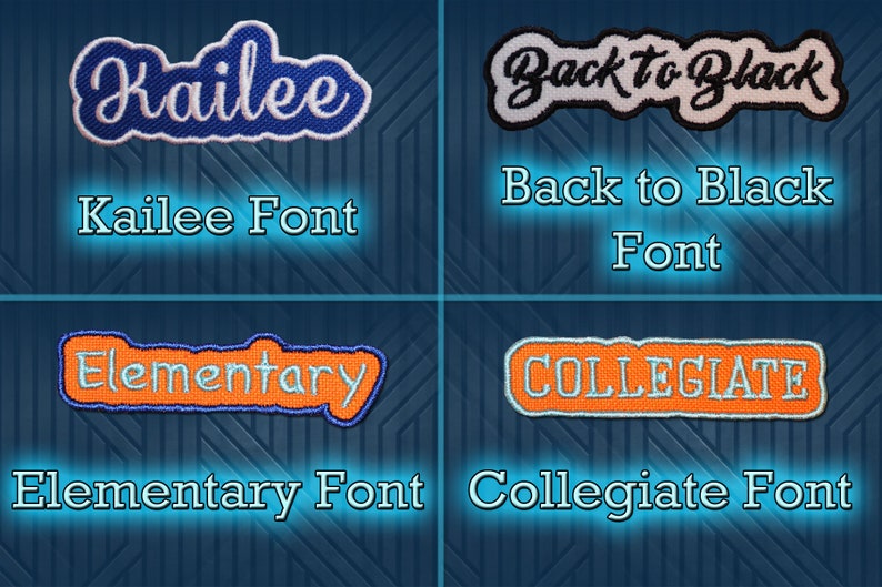 Custom Embroidered Patch Personalized Name or Text Iron On/sew - Etsy