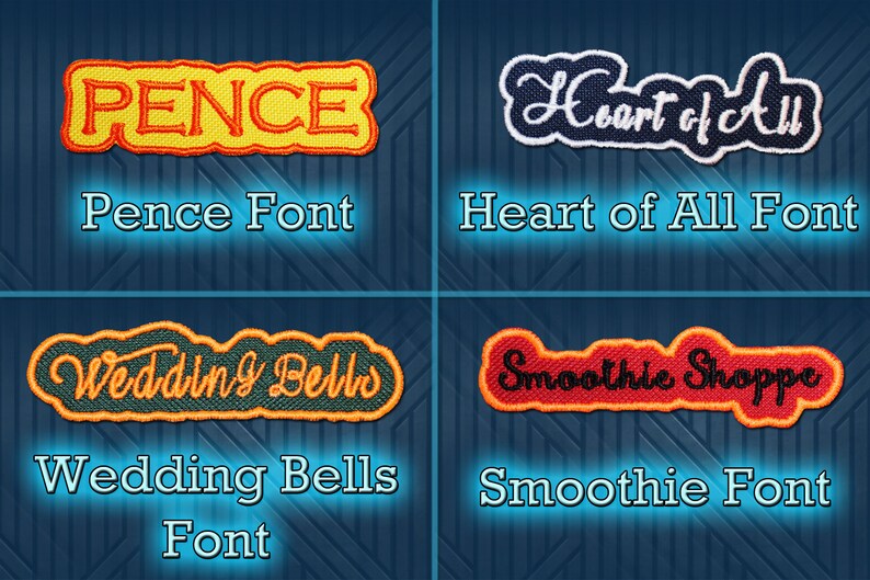 Custom Embroidered Patch Personalized Name or Text Iron On/sew - Etsy