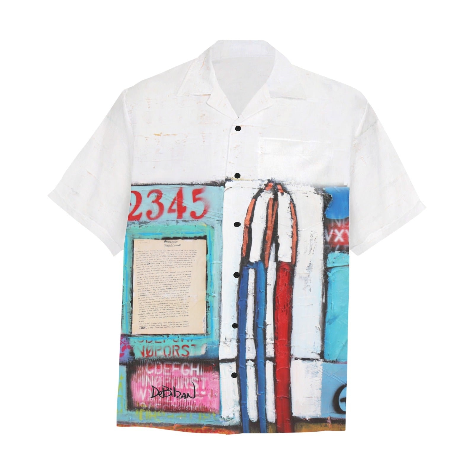 MY FEARLESS LEADER Men's All Over Print Hawaiian Shirt With Chest ...