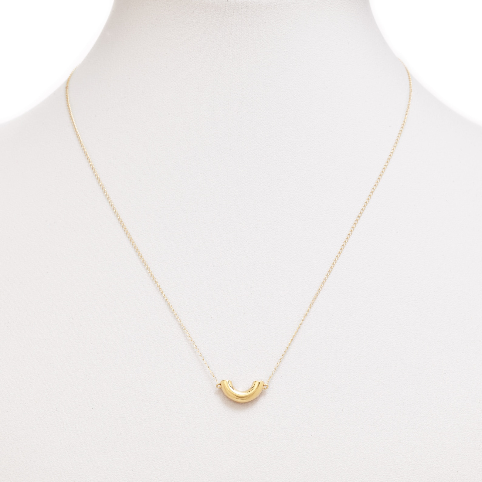 Mini Macaroni Necklace, Gold Plated Silver, Foodie Gift - Etsy
