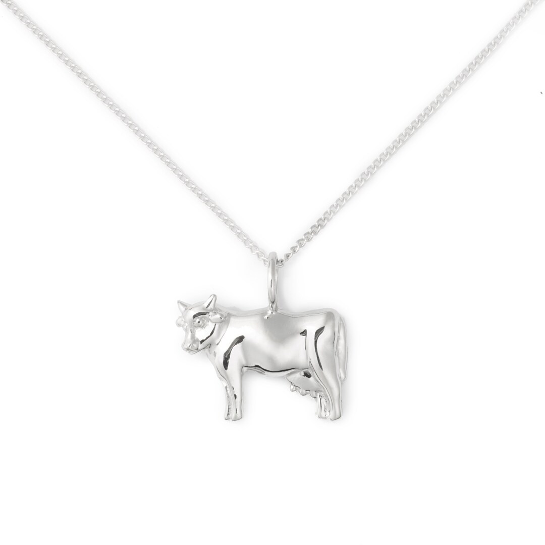 Cow Necklace Sterling Silver by Delicacies Jewelry - Every Purchase ...