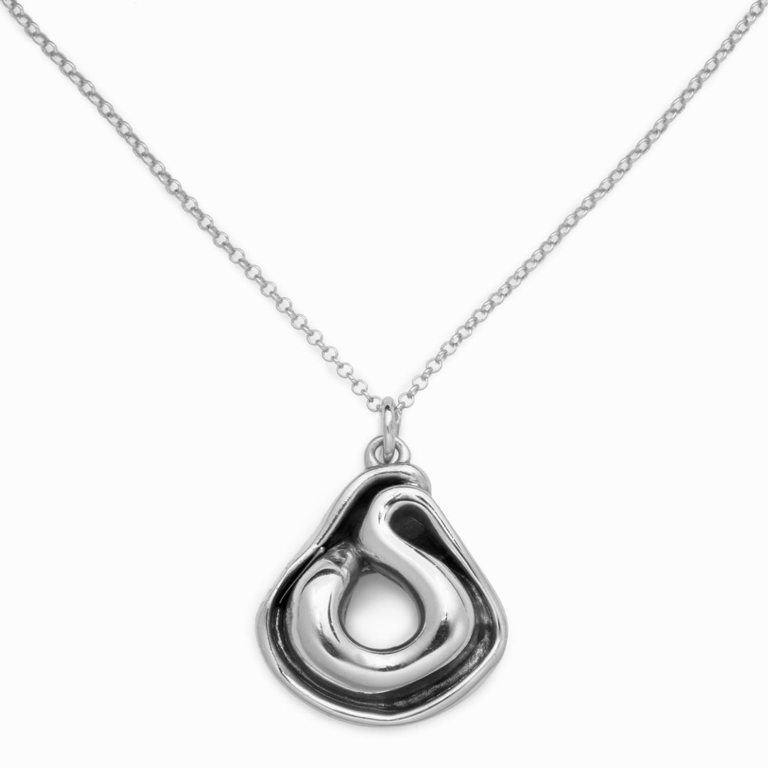 Tortellini Pasta Necklace, Sterling Silver by Delicacies Jewelry ...