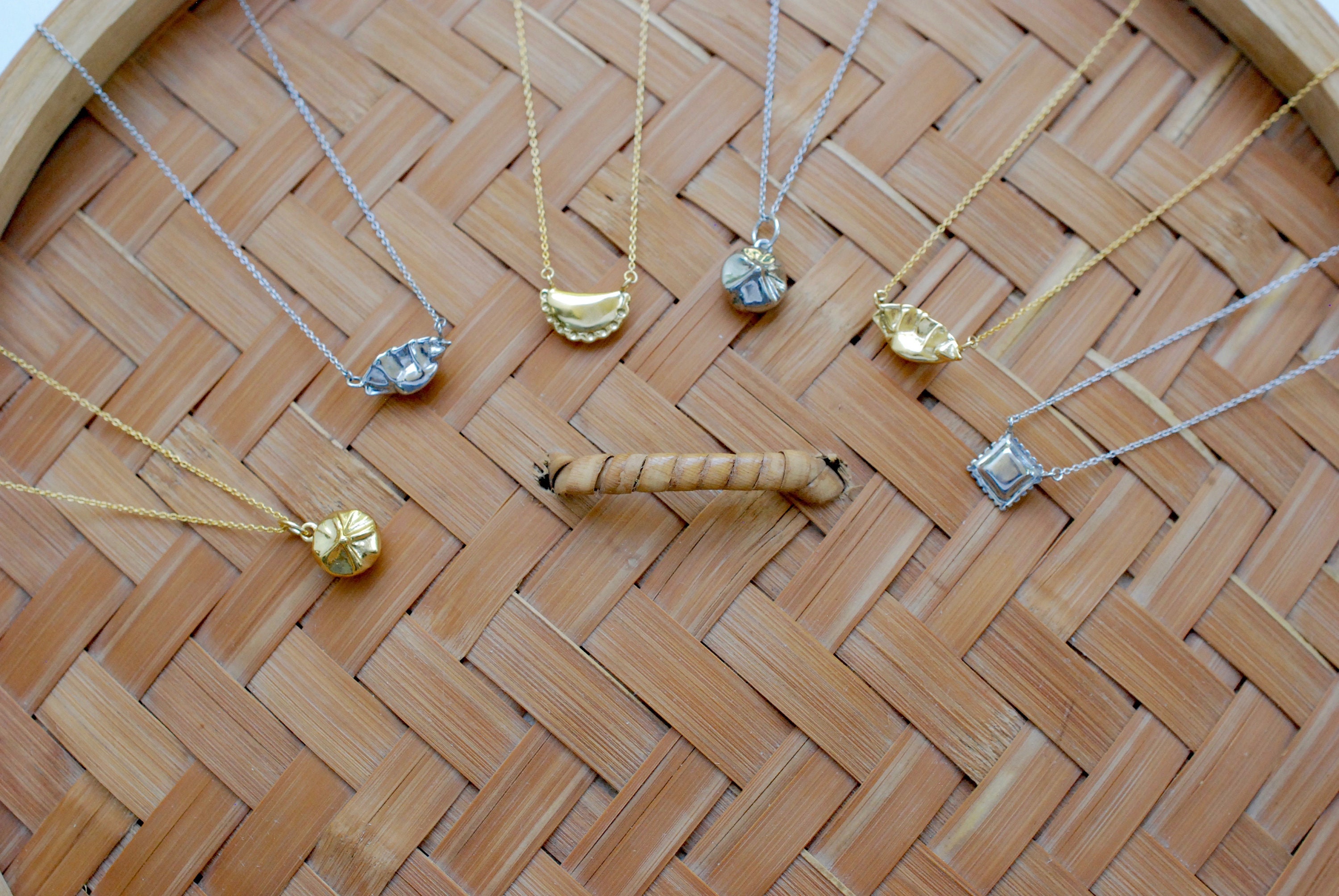 Soup Dumpling XLB Necklace yellow Gold Plated by - Etsy