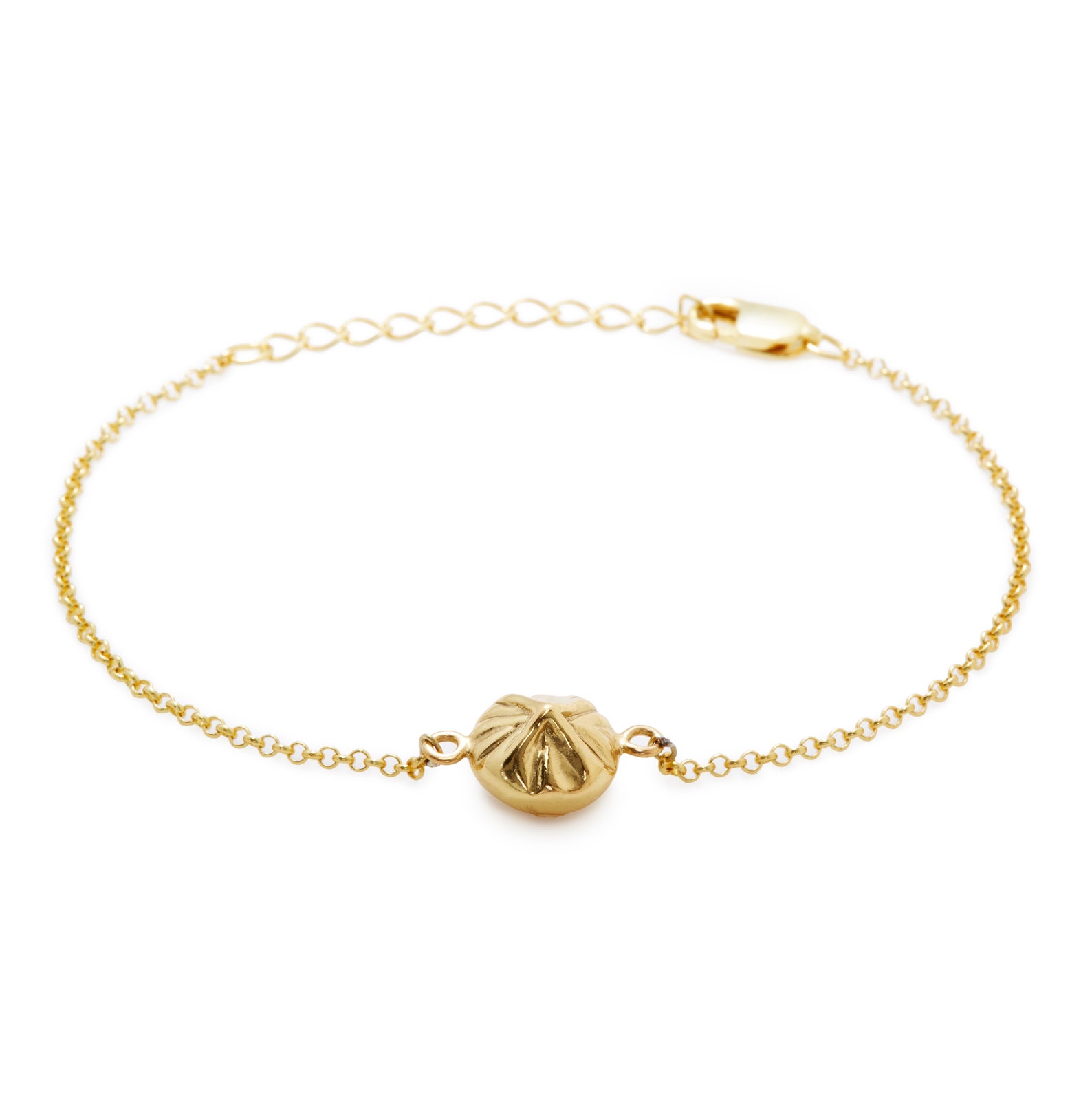 Gold Plated Soup Dumpling Bracelet – Sterling Silver XLB Charm - Etsy