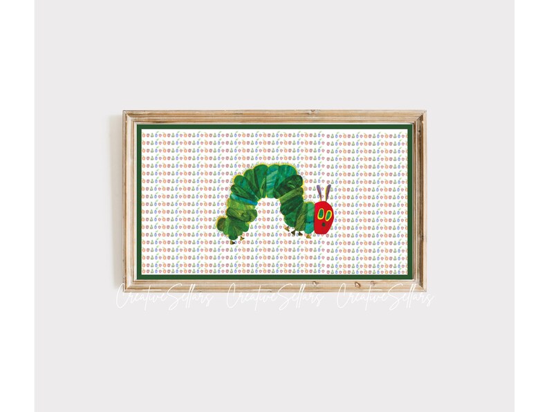 A Very Hungry Caterpillar Frame Tv Art Download L Customized L Download ...