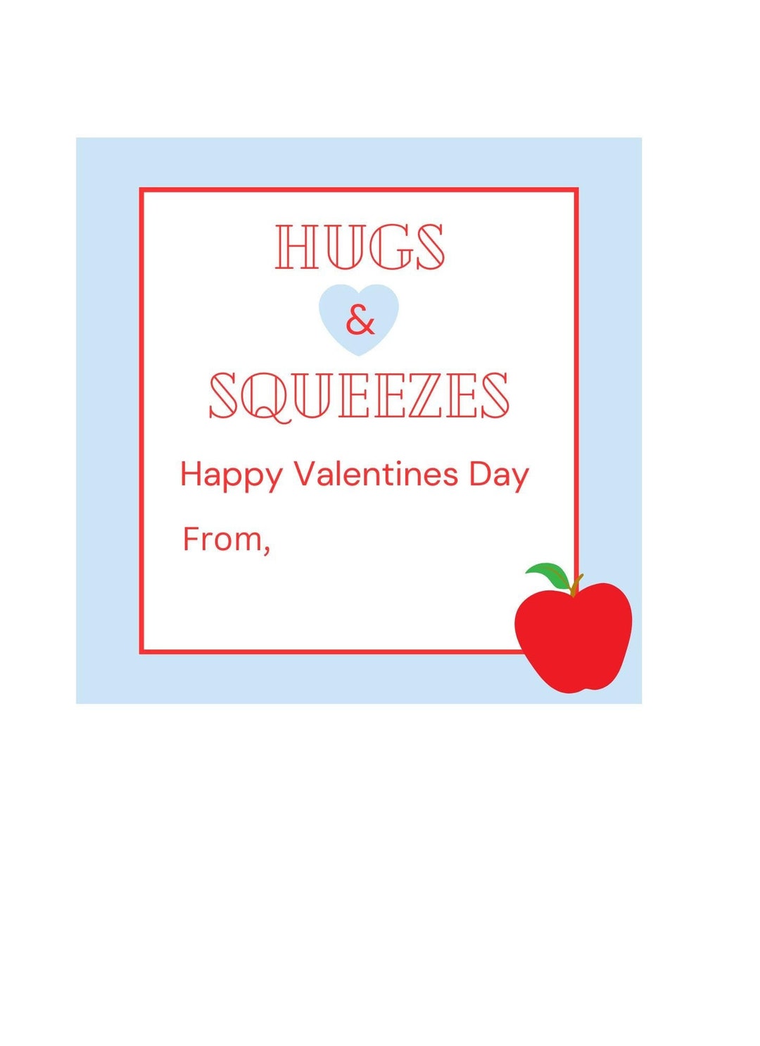Printable Valentines Favor Tags L Boy Valentine L Girl Valentine L ...