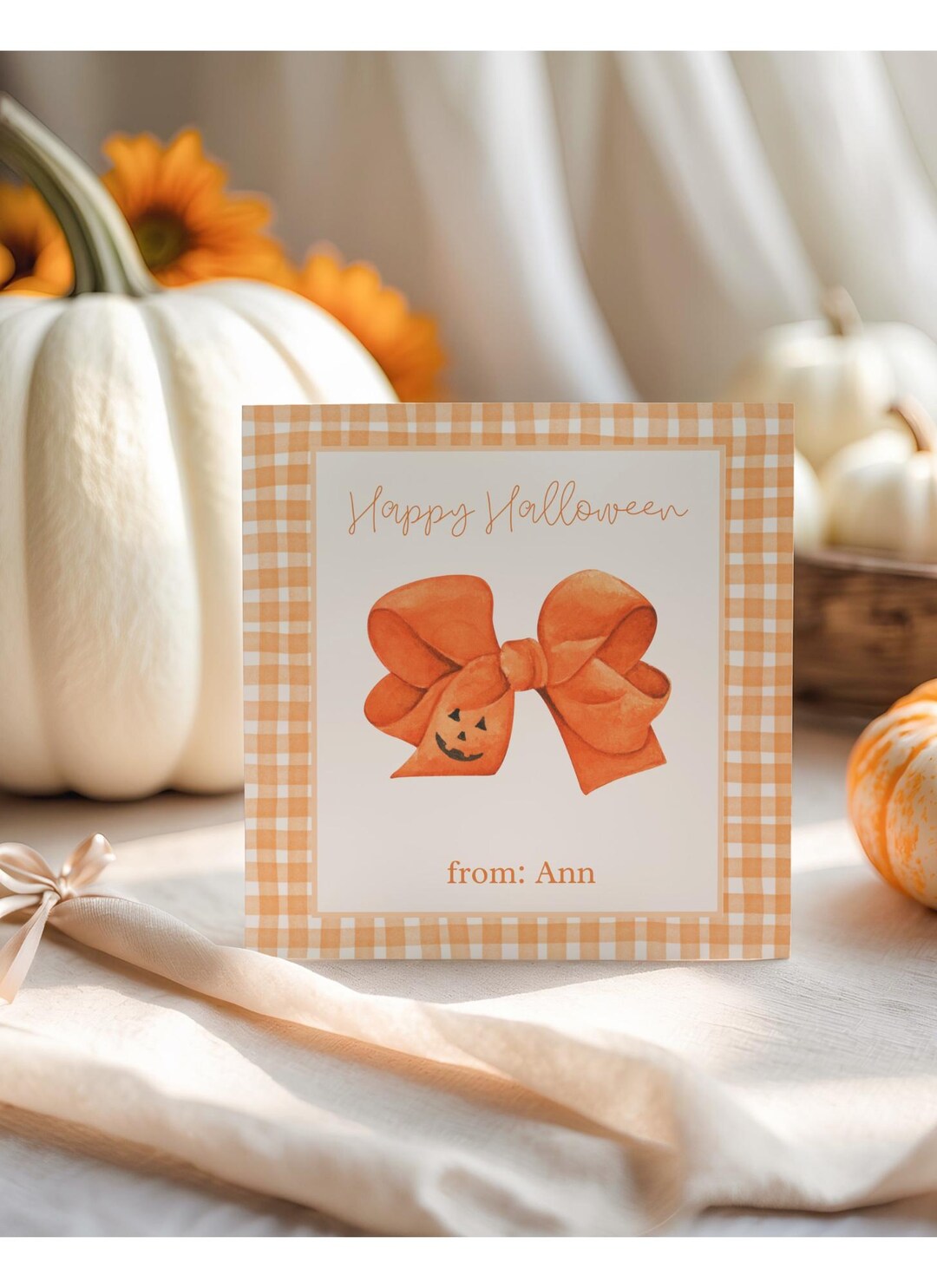 Grandmillennial Halloween Gift Tags L Halloween Cards L Fall Gift Tags ...