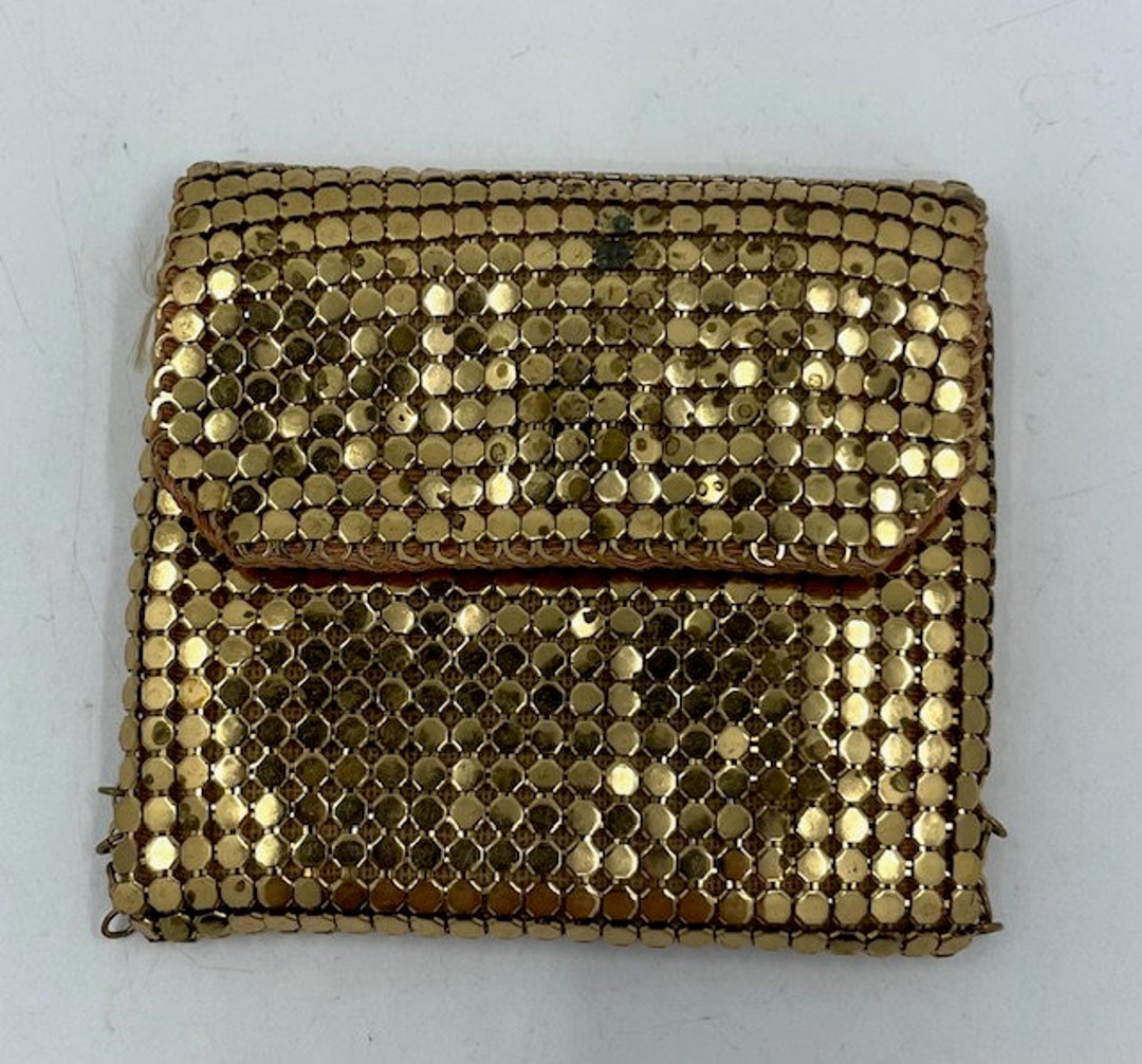 Vintage Little Gold Coin Purse Wallet 1950's 2 1/2"x2 1/4" - Etsy