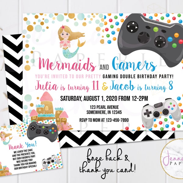 Game Controller Birthday Invitation - Etsy