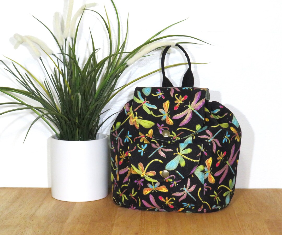 Dragonfly Backpack-multi Color Fabric Bag-mini Backpack-small Backpack ...