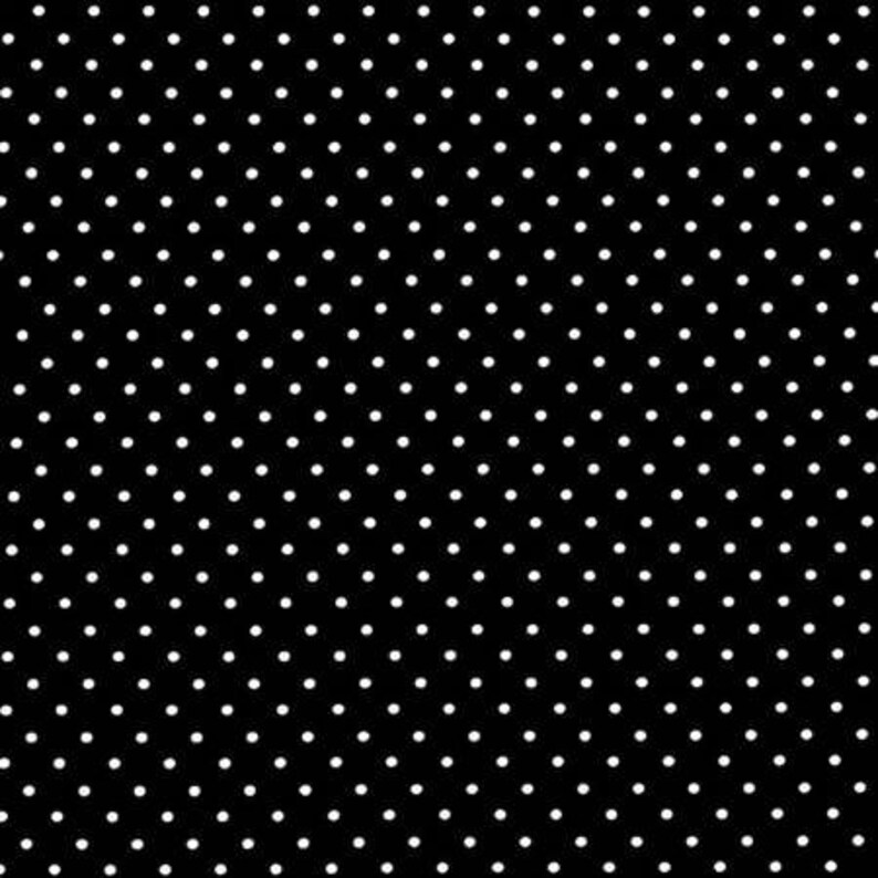 Michael Miller Pinhead Black Polka Dot - Sold by the Yard - Etsy
