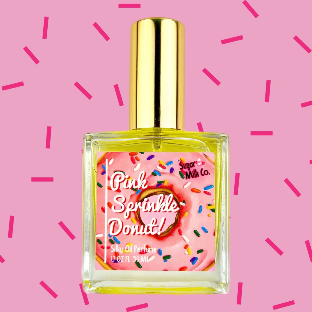 Pink Sprinkle Donut Perfume- Silky Hair and Body Oil, Perfume Spray ...