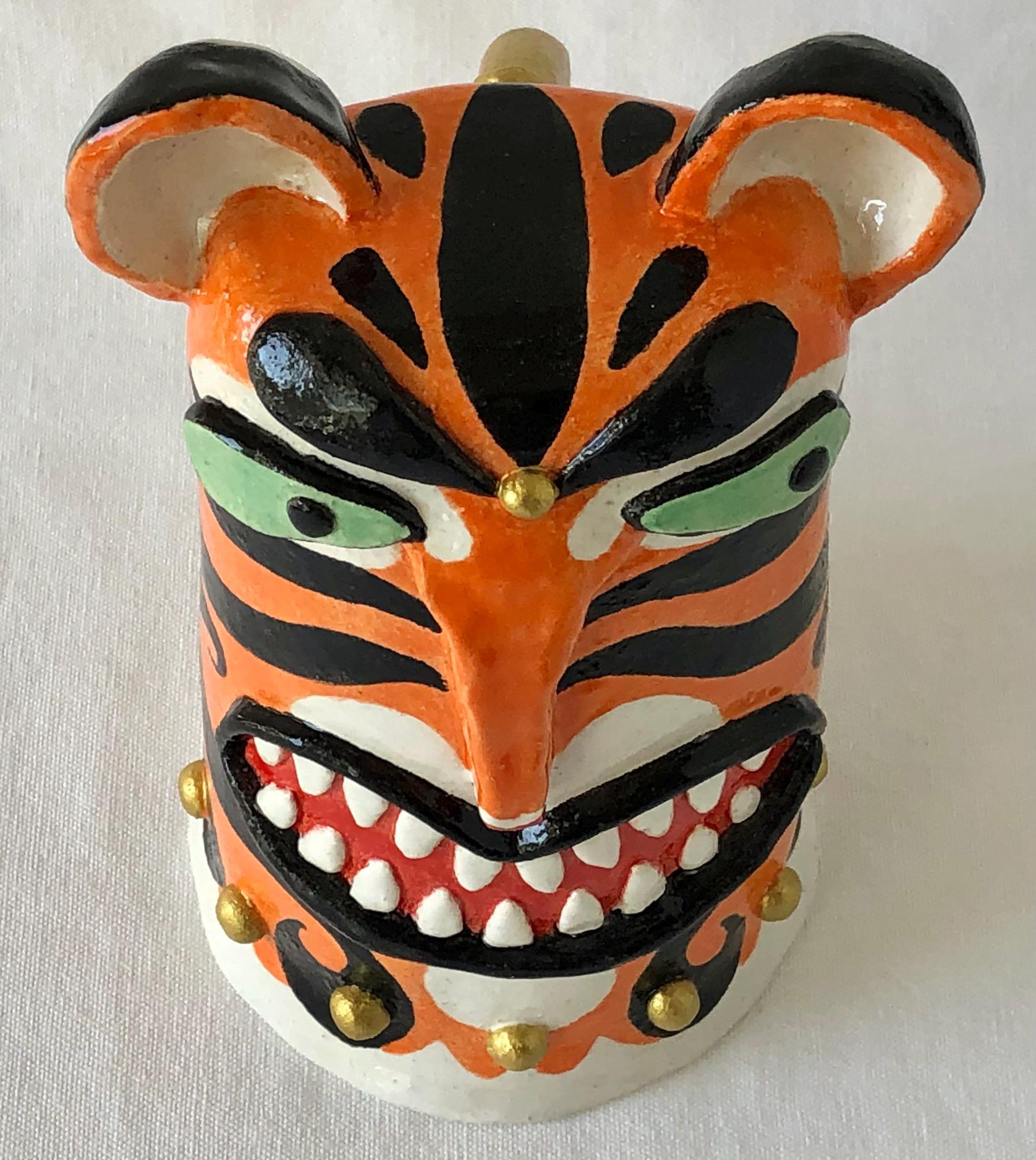 Handmade Ceramic Tiger Rhyton: Ceremonial Stein Cup - Etsy