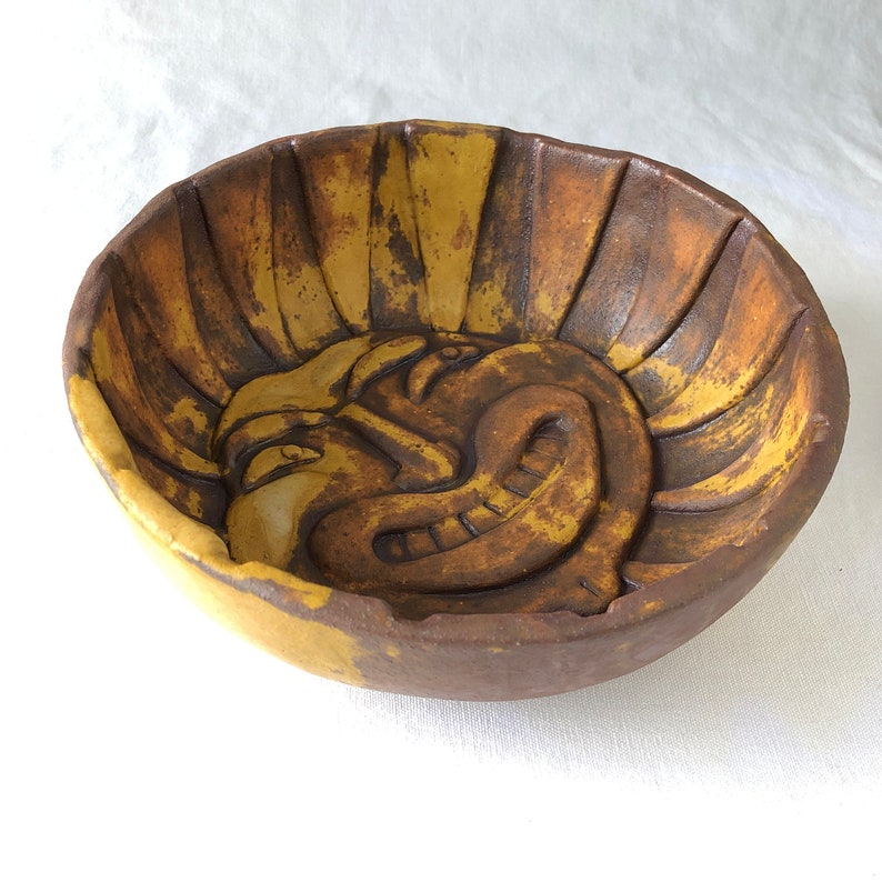 Handmade Ceramic Sun Face Bowl: Decorative Display Bowl - Etsy